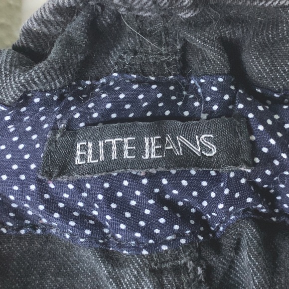 Elite Jeans | Jeans | Ruffled Waist Black Mom Jeans | Poshmark